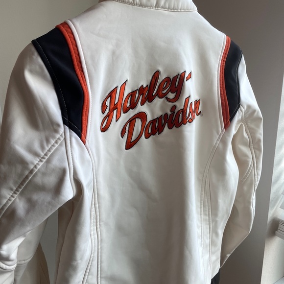 Harley-Davidson | Jackets & Coats | Harley Davidson White Riding Jacket ...